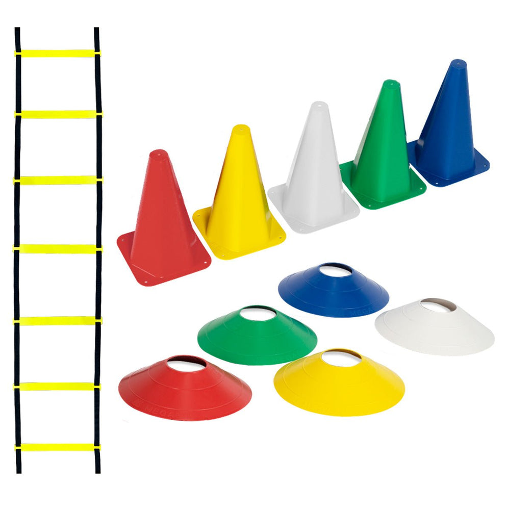 Kit Treino Funcional Escada Agilidade Com Cones e Chapéu Chinês | MEGAGYM