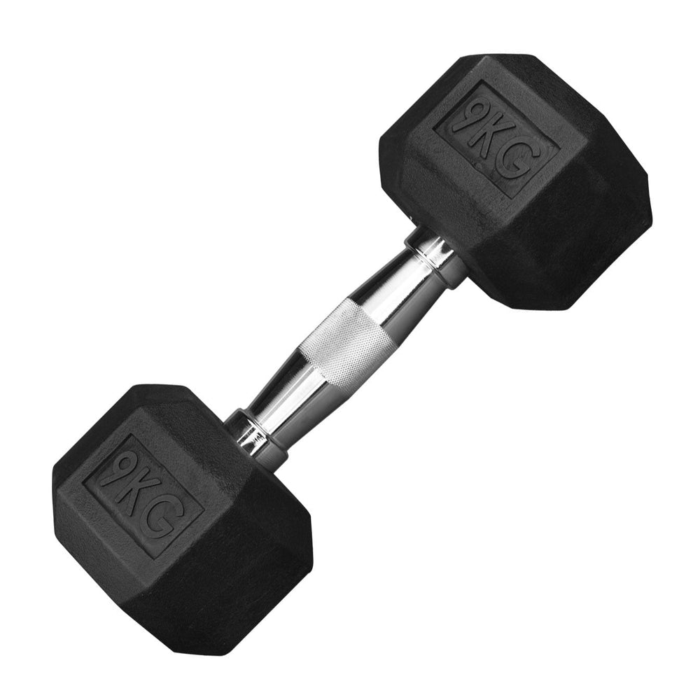 Halteres Academia Injetados Dumbbell Pegada Cromada | MEGAGYM