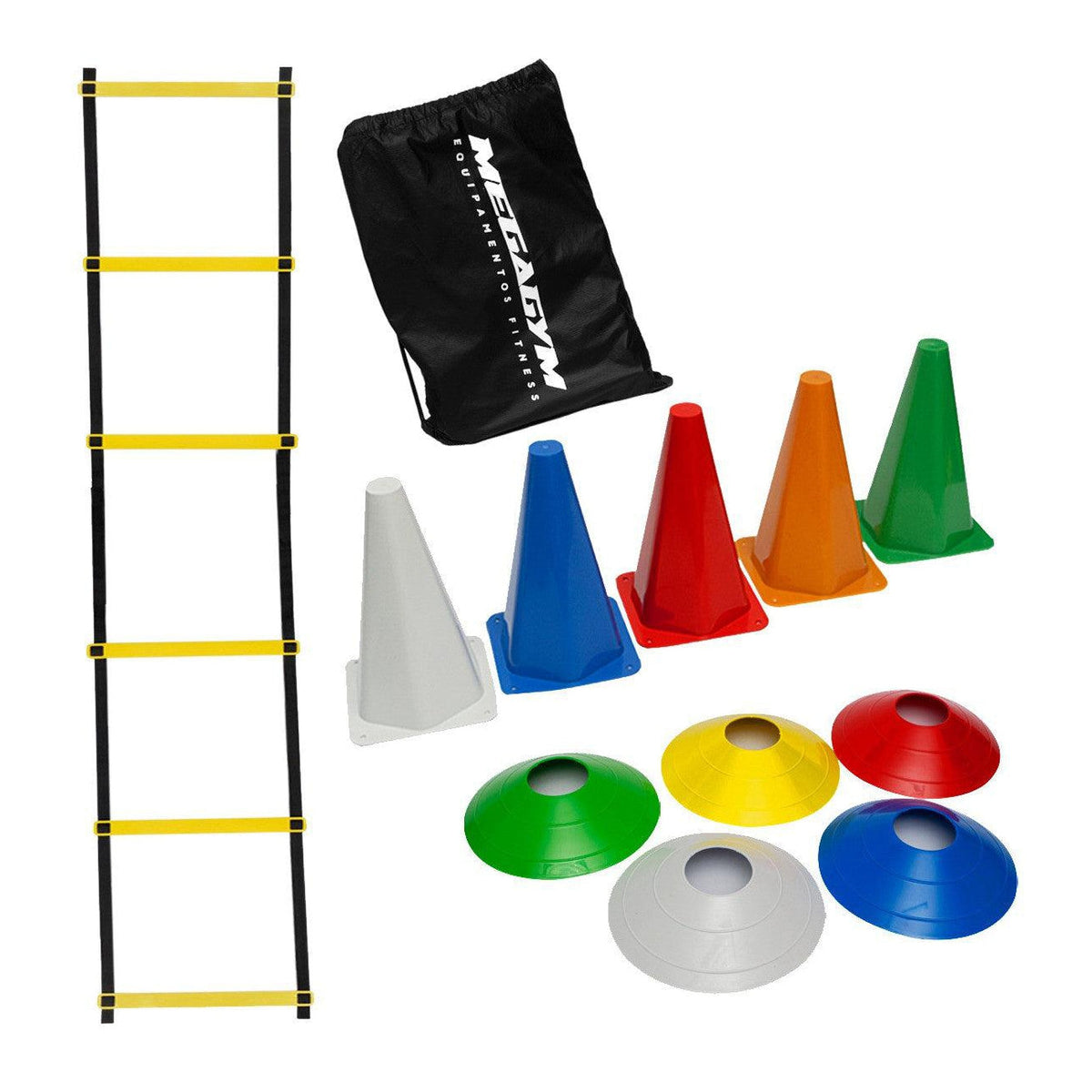 Kit Funcional Com 5 Itens E Escada Agilidade | MEGAGYM